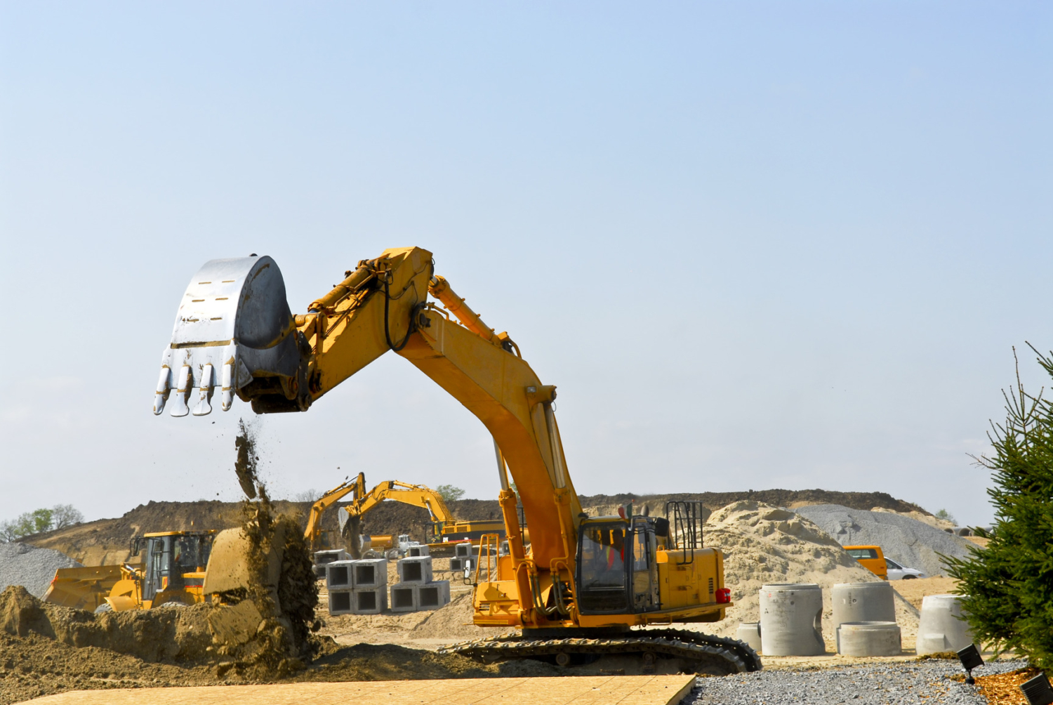 Construction site machines | Aerodyne Environmental